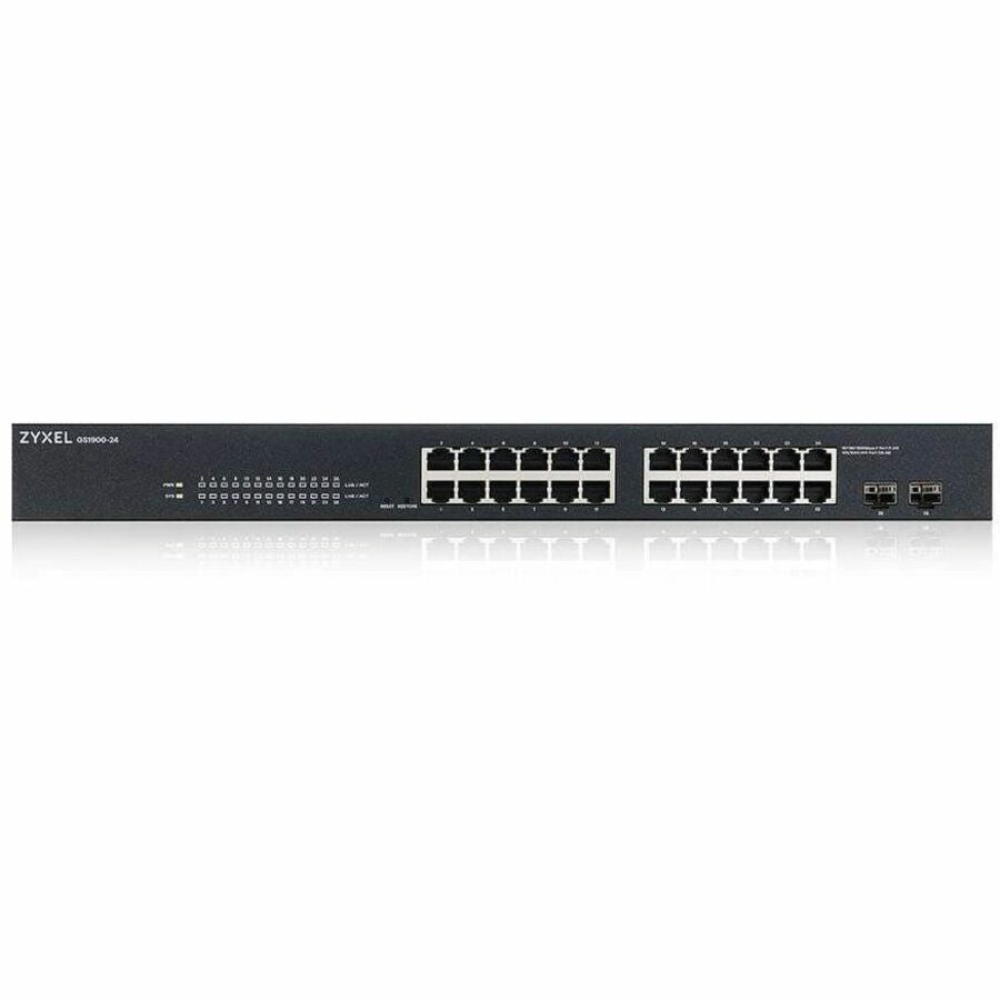 ZyXEL GS1900-24 Fanless 24 Port GbE L2 Web Managed Rackmountable Switc ...