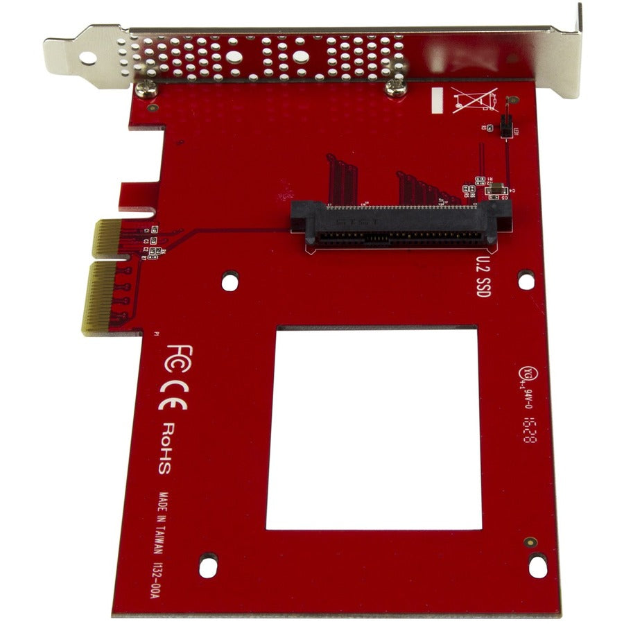 StarTech.com U.2 to PCIe Adapter for 2.5" U.2 NVMe SSD - SFF-8639 PCIe ...