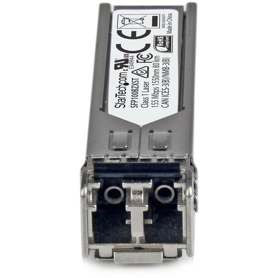 StarTech.com MSA Uncoded SFP Module - 100BASE-ZX - 100Mb Ethernet SFP ...