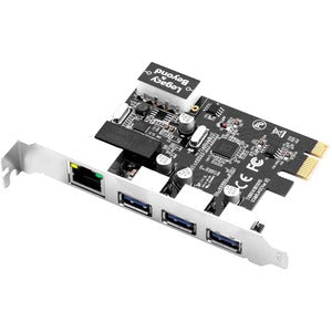 SIIG USB 3.0 3-Port Hub with LAN PCIe Host Card – LTT Partners