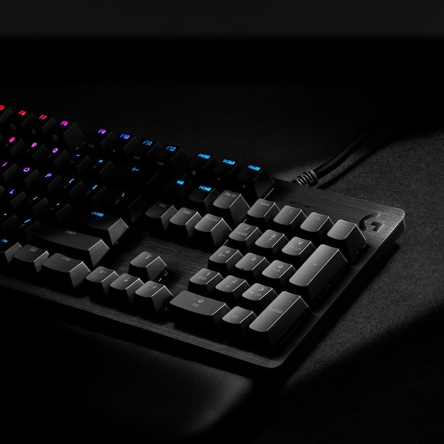 Logitech G512 RGB Mechanical Gaming Keyboard, GX Blue, USB Passthrough ...