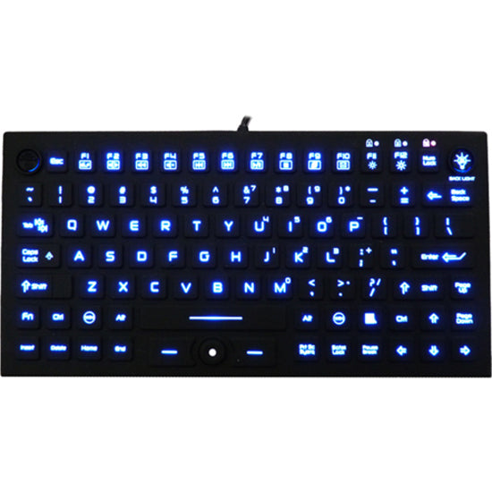 DSI WATERPROOF IP68 SILICONE COMPACT KEYBOARD W/ MOUSE POINTER, BACKLI ...