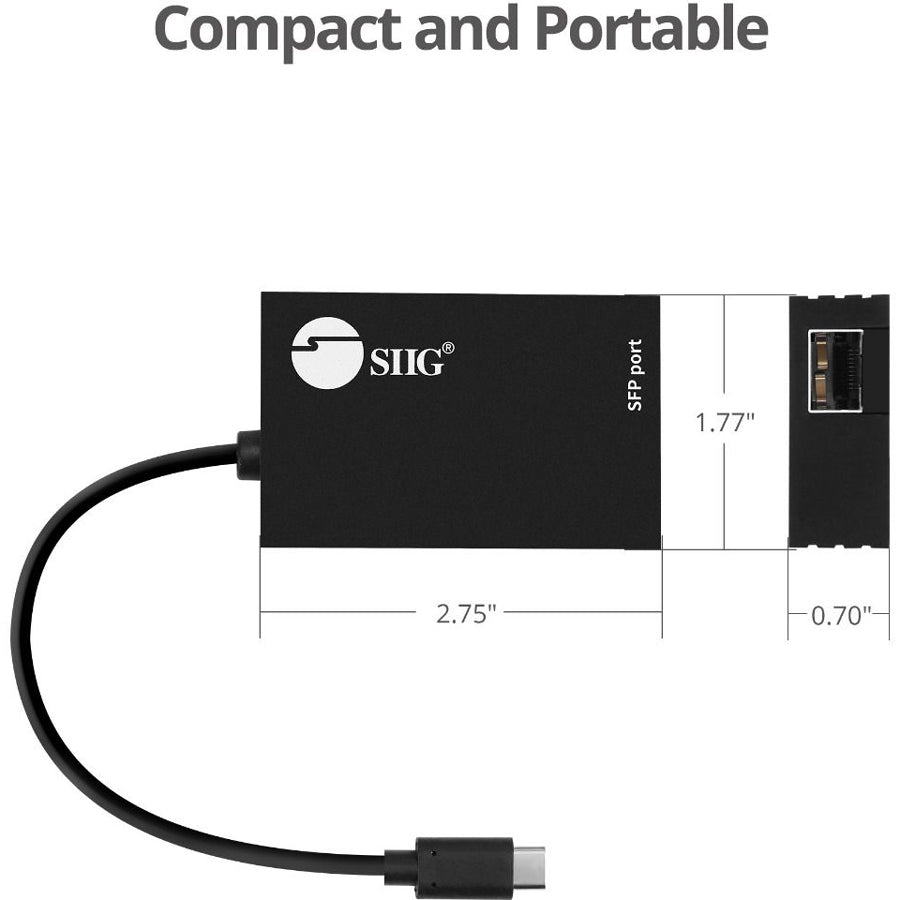 SIIG USB-C to SFP Gigabit Ethernet Adapter – LTT Partners