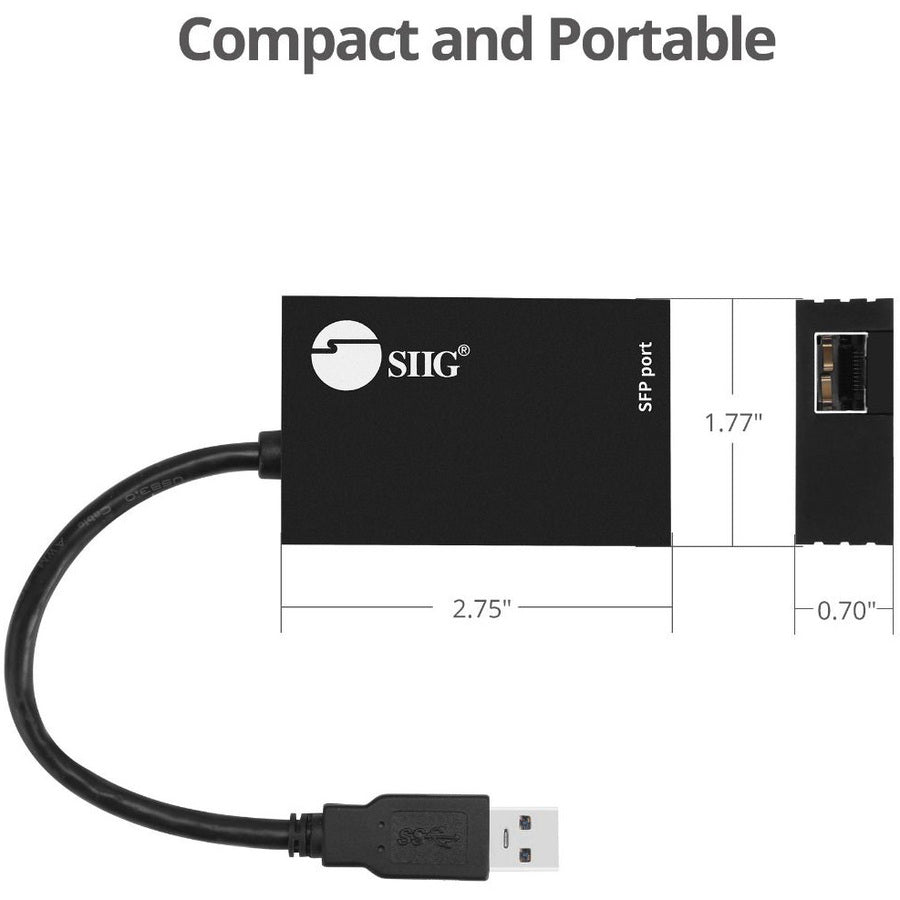 SIIG USB 3.0 to SFP Gigabit Ethernet Adapter – LTT Partners