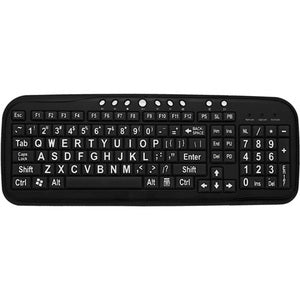 DataCal Ezsee Low Vision Keyboard Large White Print Black Keys – LTT ...