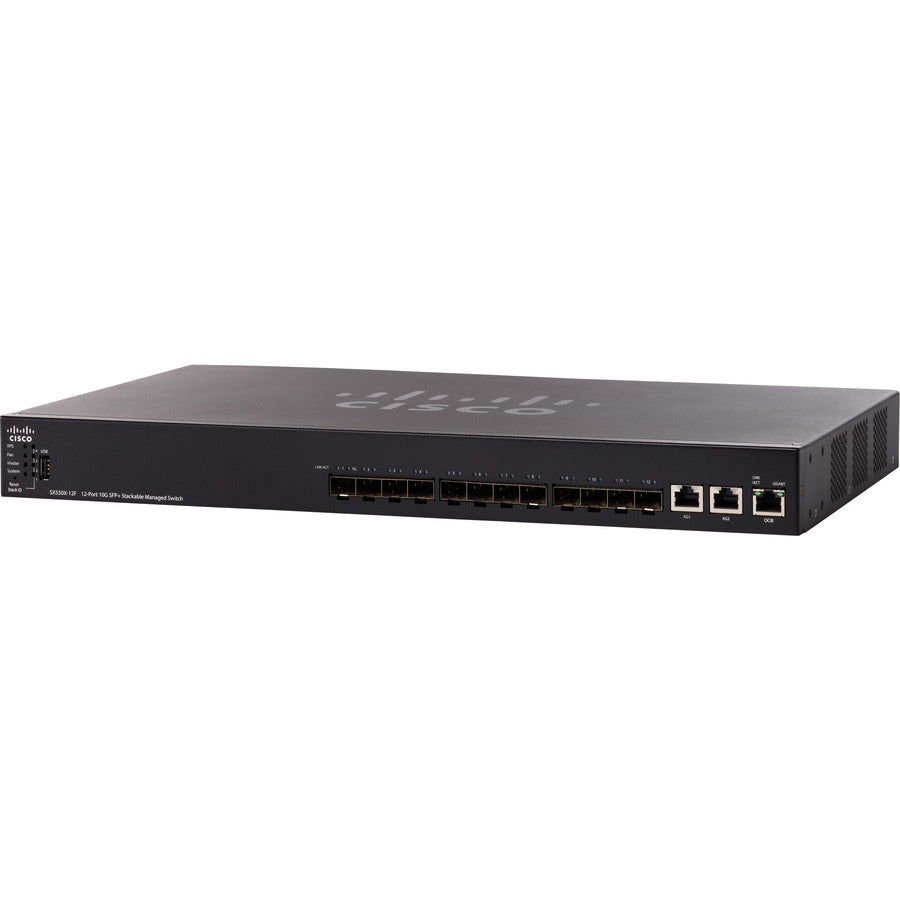 Cisco SX550X-12F 12-Port 10G SFP+ Stackable Managed Switch – LTT Partners