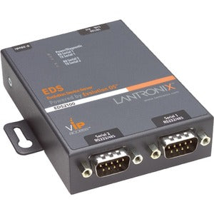 Lantronix 2-Port Secure Serial (RS232/ RS422/ RS485) to IP Ethernet De ...