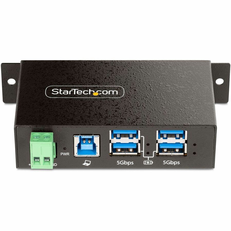 StarTech.com 4-Port Managed USB Hub, Heavy Duty Metal Industrial Housi ...