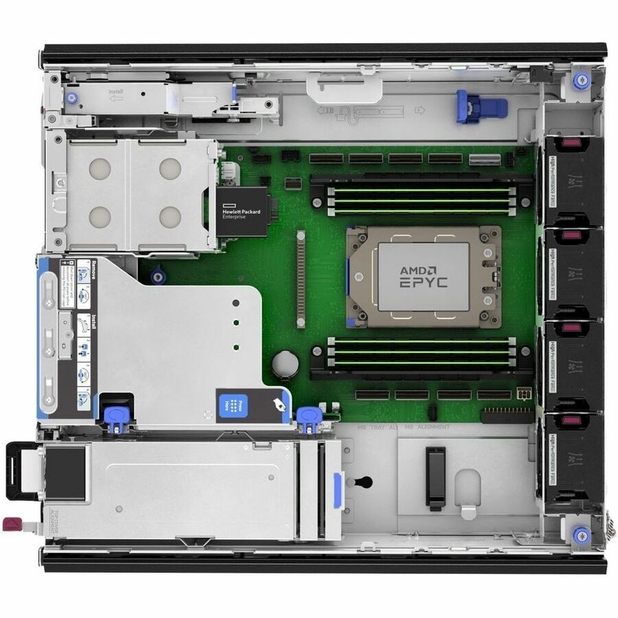 HPE ProLiant DL145 Gen11 2U Rack Server - 1 EPYC 8124P 2.45 GHz - 64 G ...