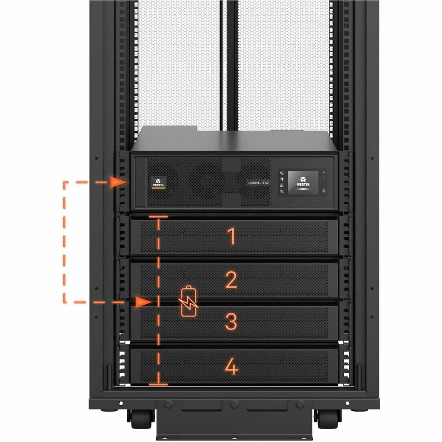 Vertiv Liebert ITA2 UPS - 40kVA/40kW; 400VAC (240VAC) 3-phase 4 Wire w ...