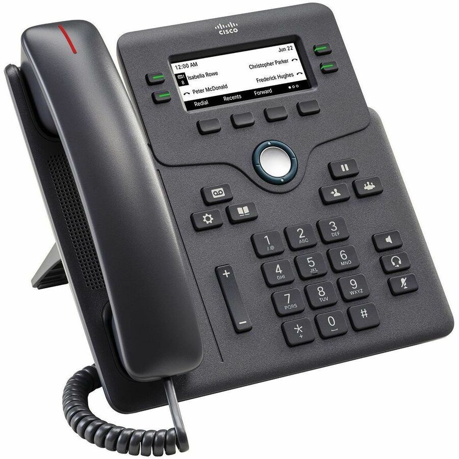 Cisco 6861 IP Phone - Refurbished - Corded - Corded/Cordless - Wi-Fi ...