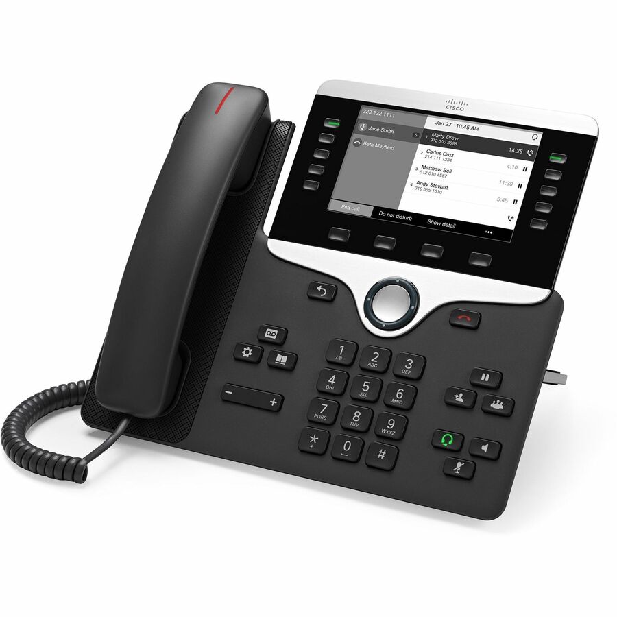 Cisco 8811 IP Phone - Corded - Corded - Wall Mountable, Tabletop - Cha ...