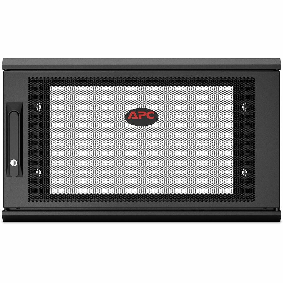 APC NetShelter 6U Wallmount Rack Enclosure Cabinet Single Hinged Switc ...