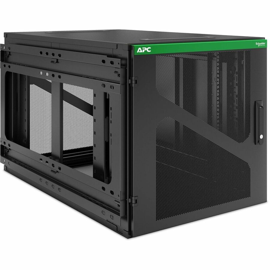 APC NetShelter 12U Wallmount Rack Enclosure Cabinet Side Mount UPS Dep ...