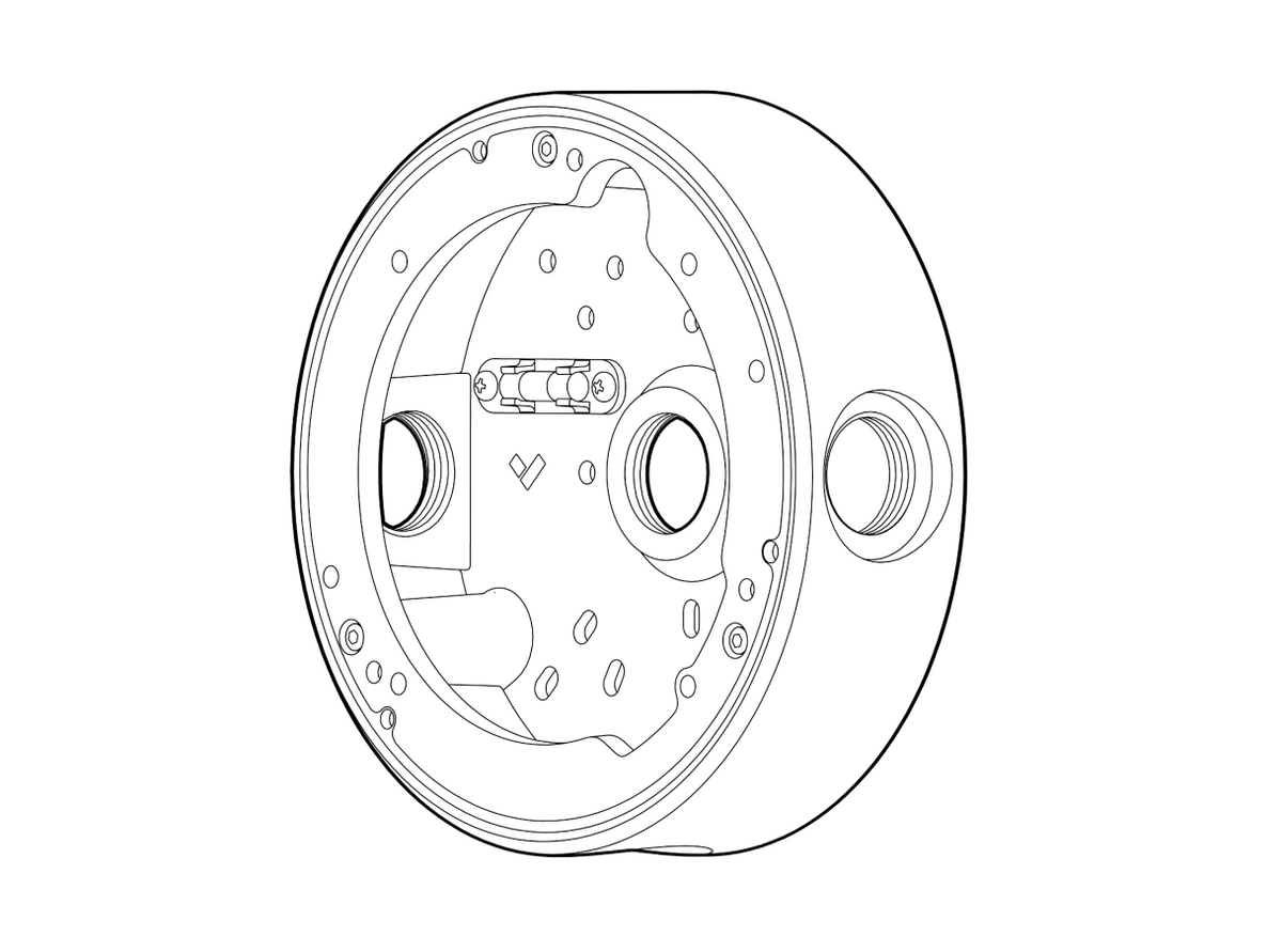 Verkada ACC-MNT-CJBOX-1 Circle Junction Box – LTT Partners