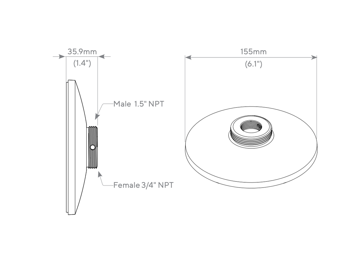 Verkada ACC-MNT-PEND-1 Standard Pendant Cap – LTT Partners